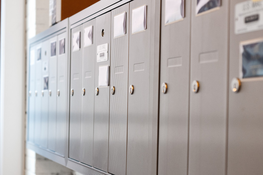 Secure mail area | 28 Broad Street Lofts